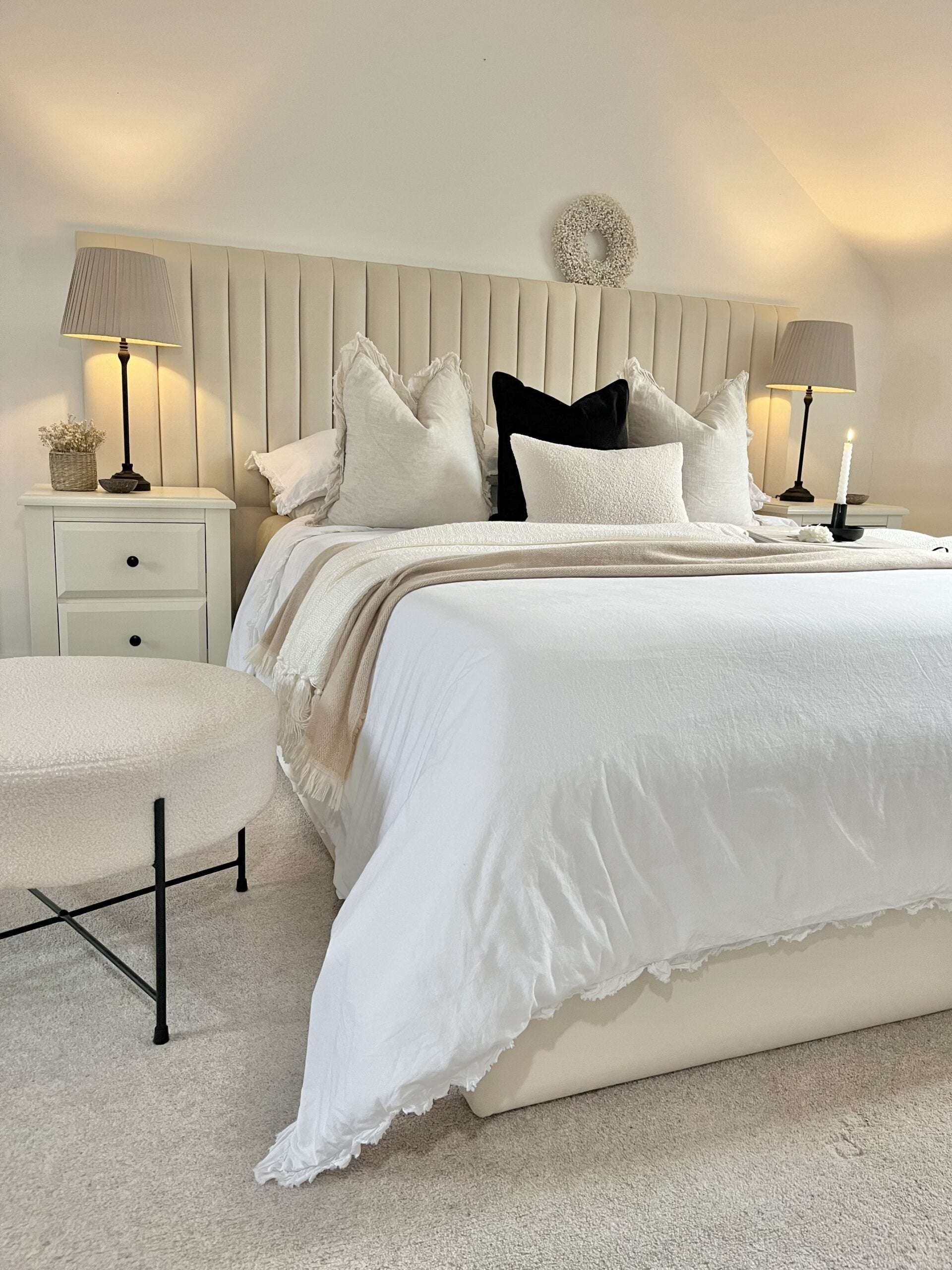 Hilton Wide Headboard Bed | Statement Design | BritishBedCo – British ...