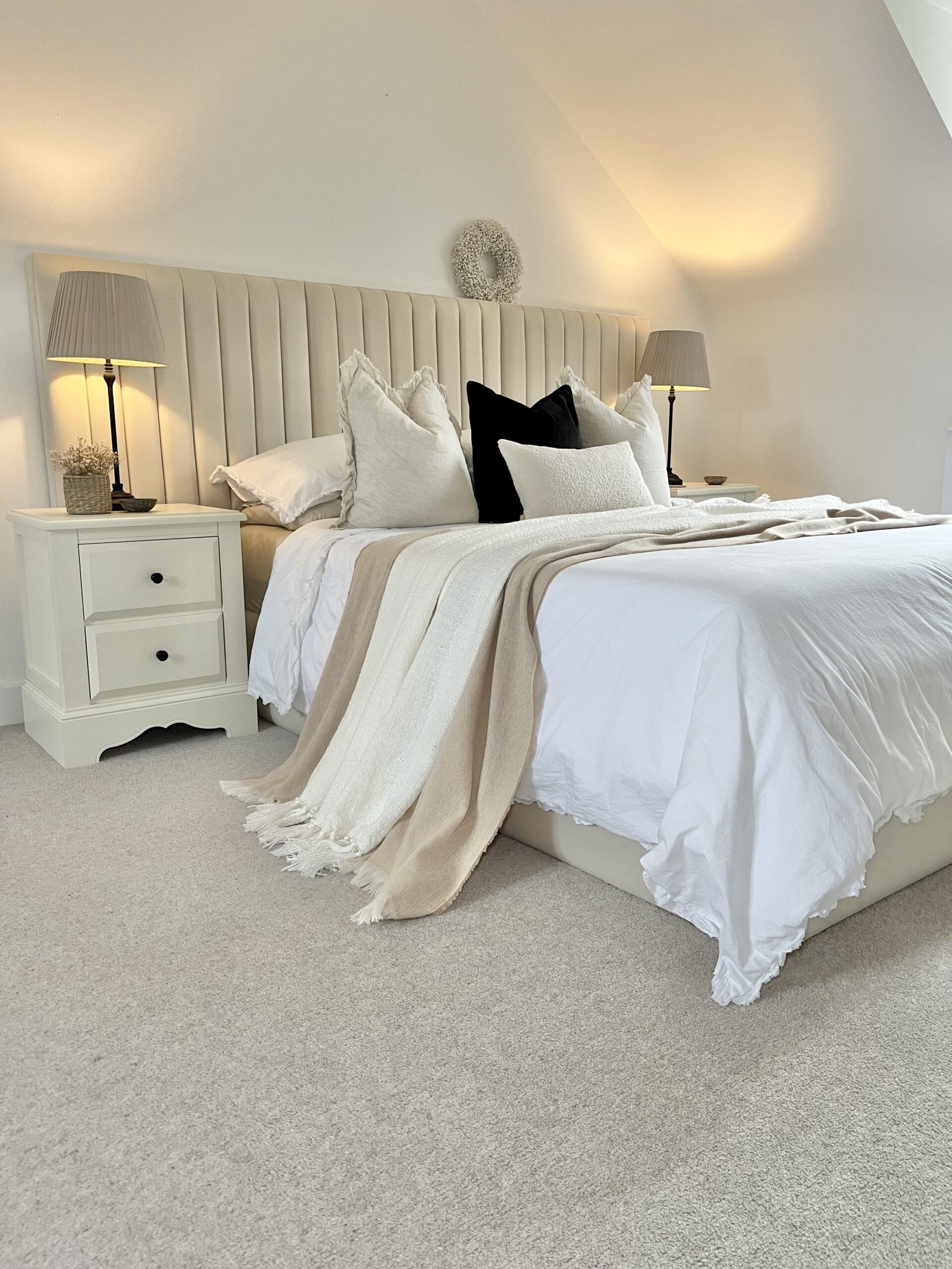 Hilton Wide Headboard Bed | Statement Design | BritishBedCo – British ...
