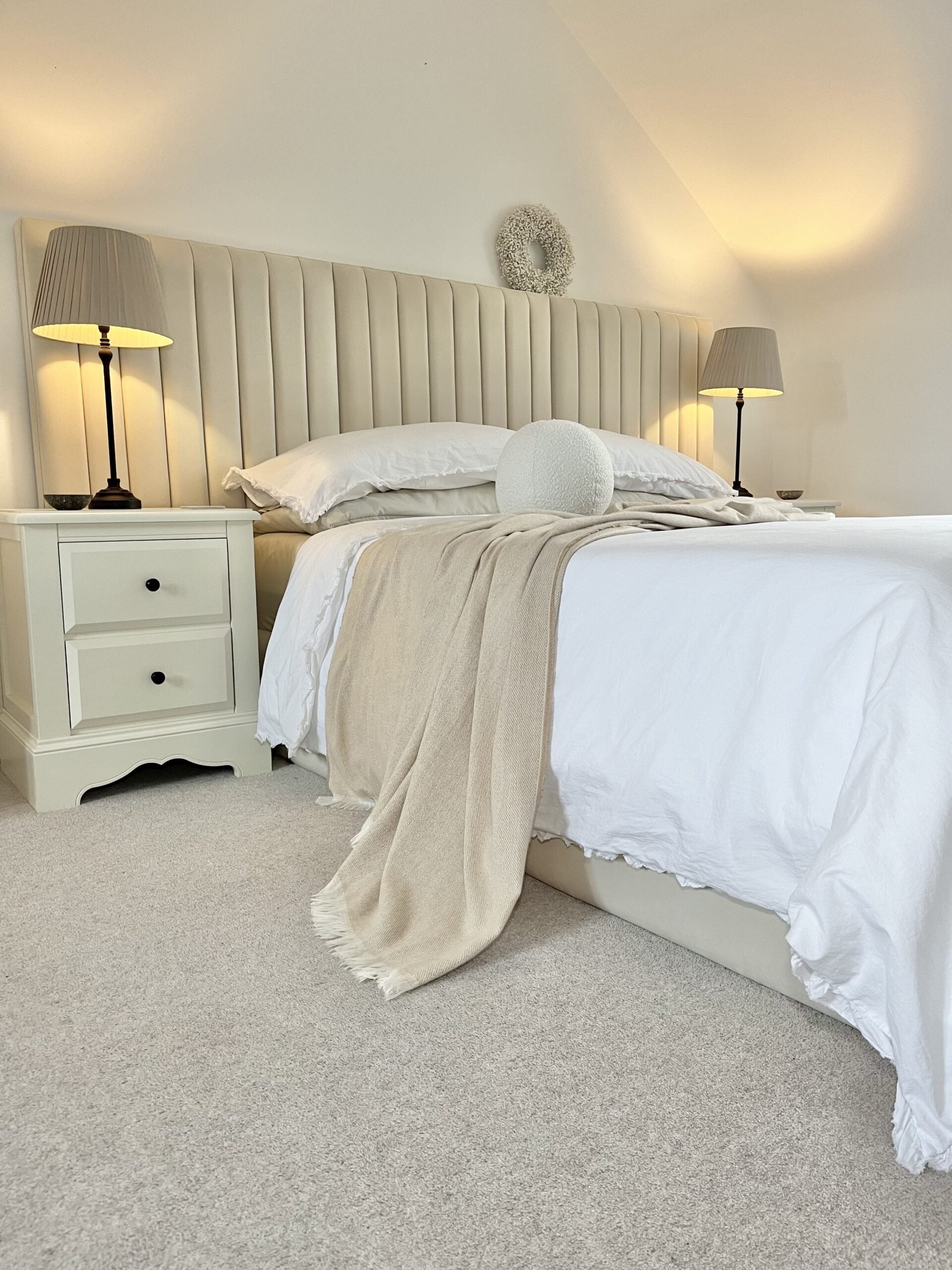 Hilton Wide Headboard Bed | Statement Design | BritishBedCo – British ...