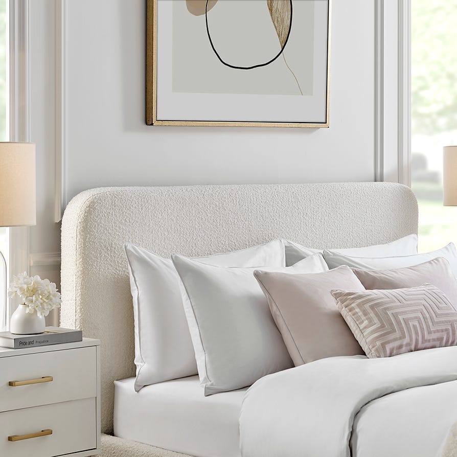 Monroe Boucle Bed Frame – British Bed Co