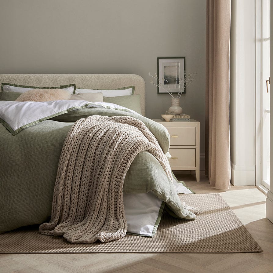 Monroe Boucle Bed Frame – British Bed Co